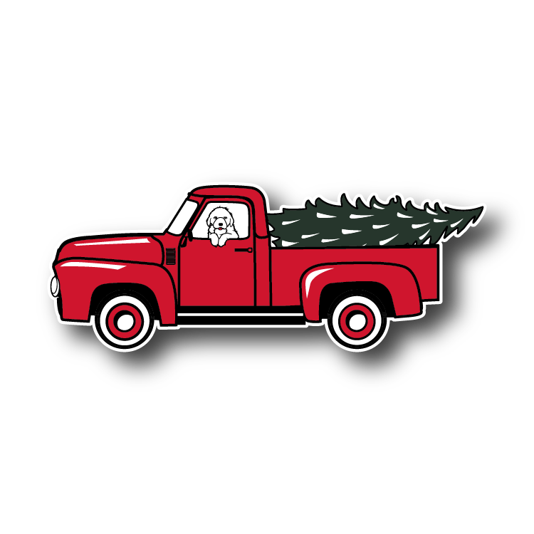 Christmas Truck Sticker – GOEX Apparel