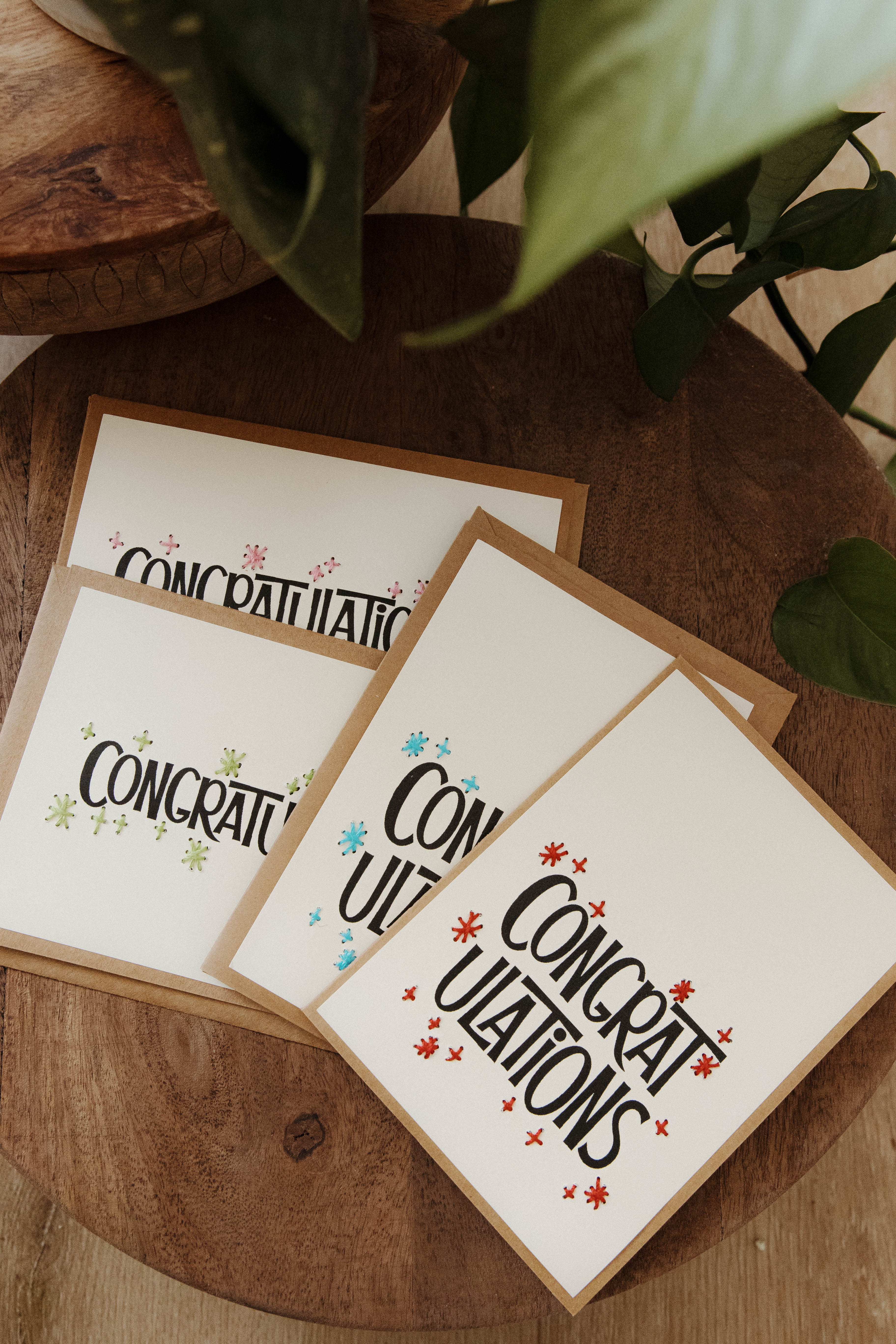 Congratulations with mini stars Greeting Cards – GOEX Apparel